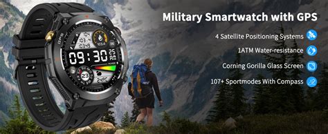 Military Smart Watch With Gps Pressurealtitudecompass