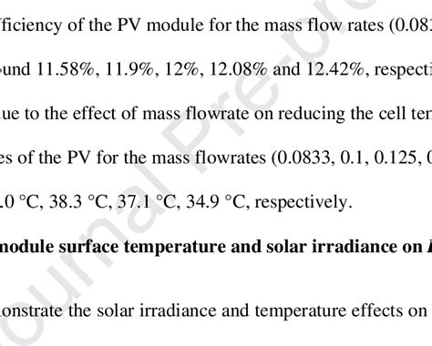 Nanofluid Flow Rate Effect On The Pvt Module Surface Temperatures
