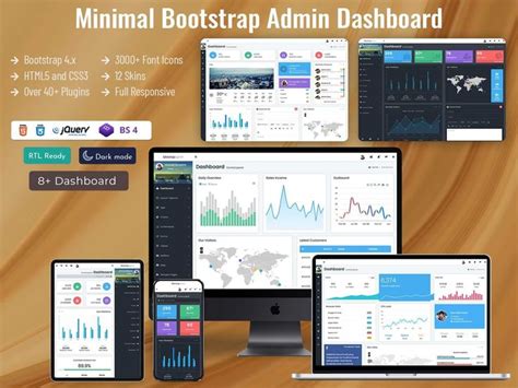 Minimal Responsive Bootstrap 4 Admin Dashboard And Webapp Templates