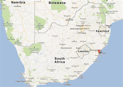 Umlazi Map South Africa