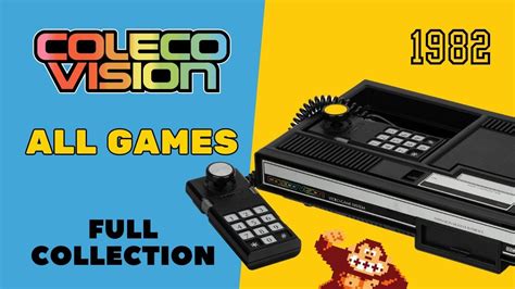 Colecovision All Games Collection Complete Colecovision Library Youtube