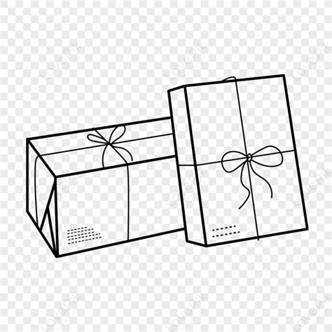 밧줄 묶인 포장 선물 판지 상자 흑인과 백인 클립 아트열다초안 Png 일러스트 무료 다운로드 Lovepik