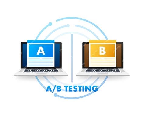 Premium Vector Ab Testing Split Test Bug Fixing User Feedback Homepage Landing Page Template