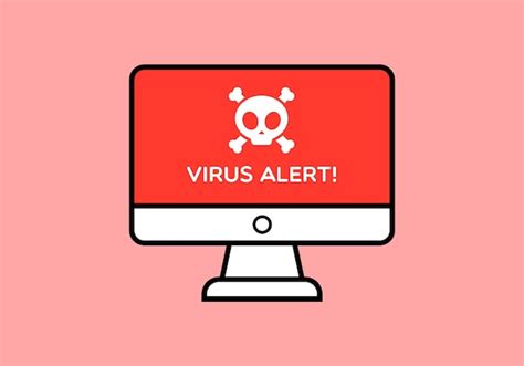 Premium Vector Virus Alert Computer Illustration