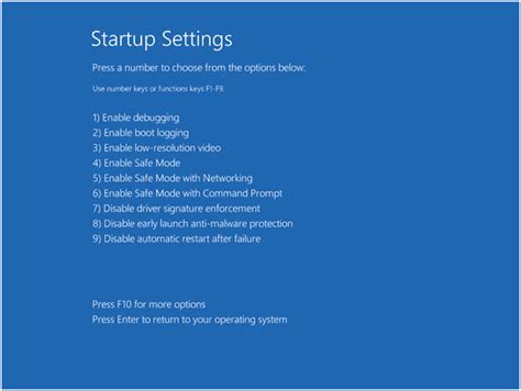 Startup Settings In Windows 8 CertBlaster