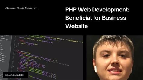 Ppt Development Of Business Websites In Php Alexander Tambovsky Powerpoint Presentation Id