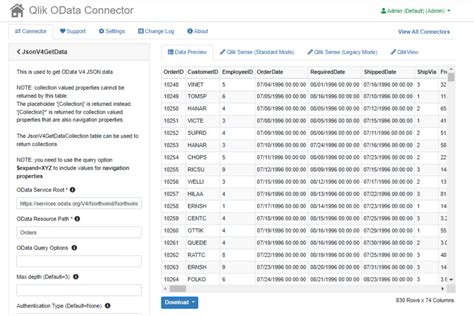 Using Odata Connector With Odata V40 Json Message Qlik Community