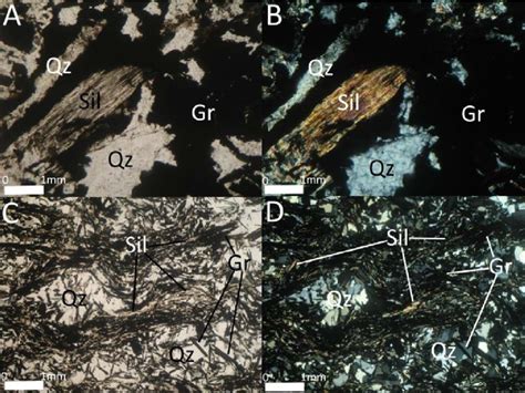 Photomicrographs Illustrating Graphite Textures A And B Are From