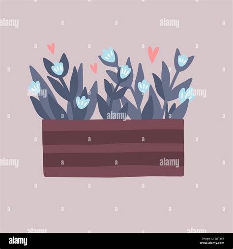 Flowerbed Stock Vector Images Alamy