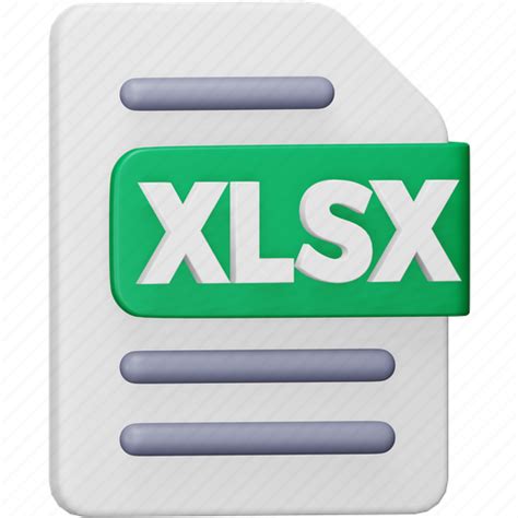 xlsx file format page document extension xlsx file icon