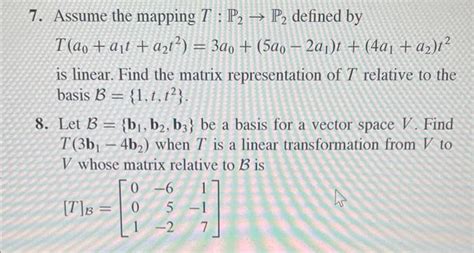 solved 7 assume the mapping t p2→p2 defined by