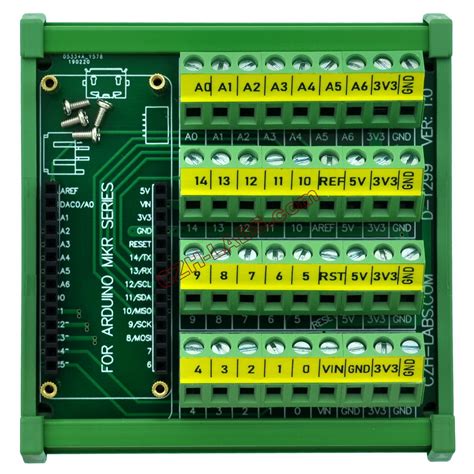 Din Rail Mount Screw Terminal Block Breakout Module Board For Arduino Mkr