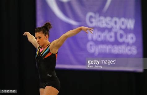 Ruby Harrold Of The British Gymnastics Team Performs On The Beam British Gymnastics