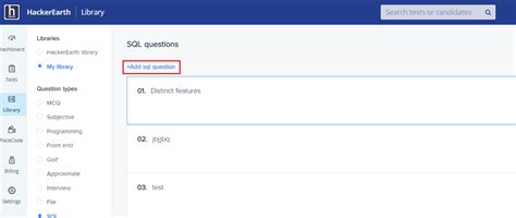 Creating A Custom Sql Question