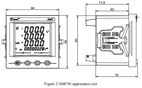Acrel AMC96L E4 HKCF Multifunction Ac Three Phase Electric Energy Meter Harmonic Measurement 2