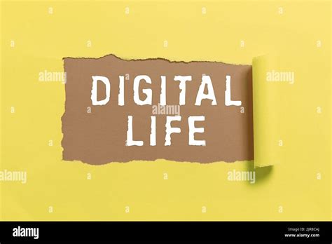 Conceptual Display Digital Life Internet Concept Living In A World