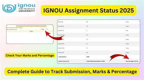 Ignou Assignment Submission Status 2025 Complete Guide With Direct