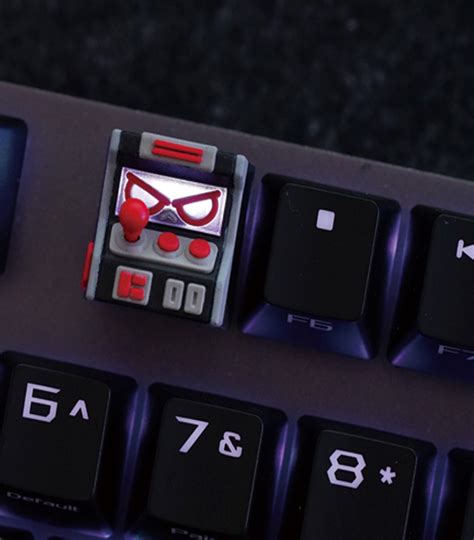 Hot Keys Project Hkp Error Angry Black Grey Red Artisan Keycap