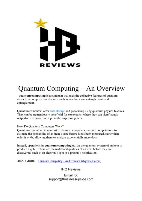 PPT QUANTUM COMPUTING PowerPoint Presentation Free Download ID