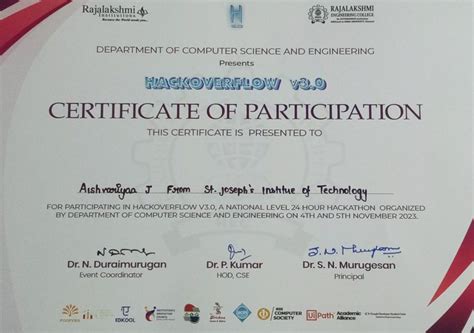 Aishvariyaa Jayakumar On Linkedin 24hour Hackathon Nationallevel