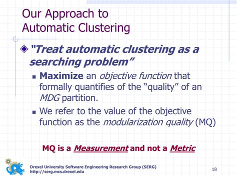 Ppt A Heuristic Search Approach To Solving The Software Clustering