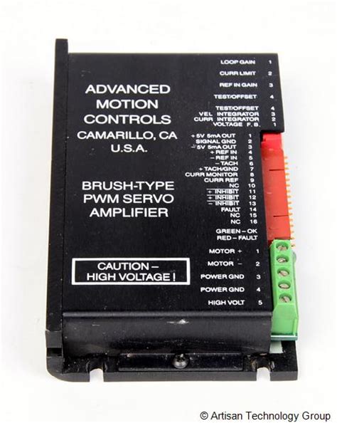 12a8 advanced motion controls analog servo drive artisantg™