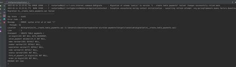 Erro Ao Criar A Tabela De Pagamentos Pelo Flyway Microsserviços Na Prática Implementando Com