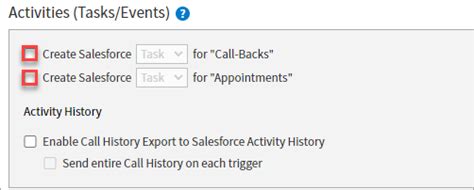 Salesforce Object Mapping Activities Configuration Vanillasoft
