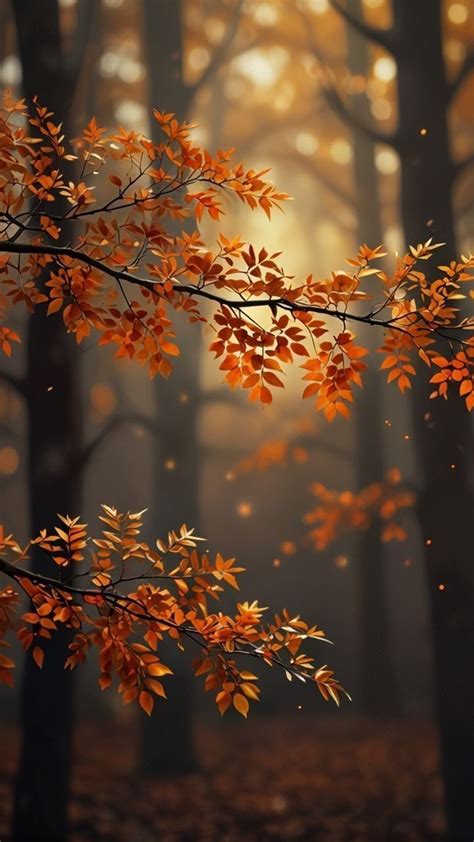 Fall Forest Aesthetic Forest In The Fall Fall Forest Wallpaper
