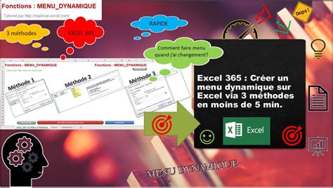 Excel 365 Ex Menu Dynamique 3 Methodes Maitrise Excel