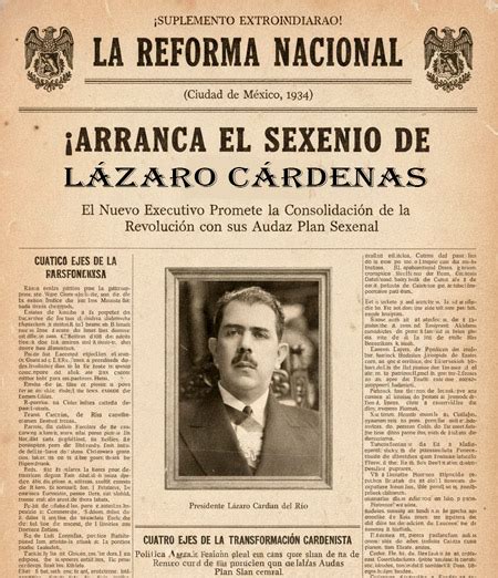 Gobierno De Lázaro Cárdenas Política Agraria Laboral Educativa E