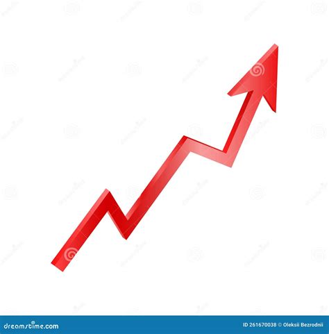 Red Curved Arrow Direction Pointer And Business Cursor For Navigating Stock Vector