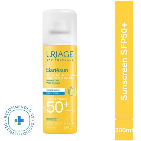 Uriage Bariesun Spf 50 Moisturizing Dry Mist Sunscreen Buy Uriage
