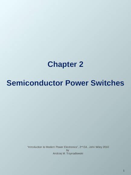 Pptx Chapter 2 Semiconductor Power Switches Dokumen Tips