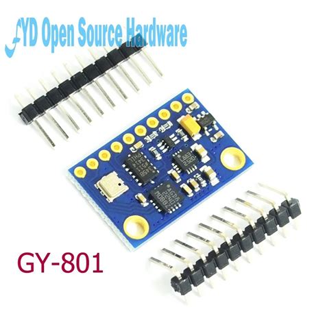 1pcs Bmp180 9 축 Imu 자이로 자기 가속 센서 Gy 801 모듈 Mwcacceleration Sensormagnetic Sensorsensor Module