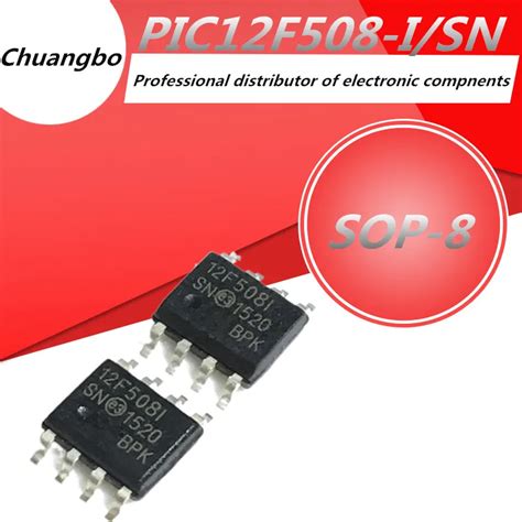 5pcs New Original 12f508 Pic12f508 Pic12f508 I Sn Sop8 Smd 8 Foot Microcontroller