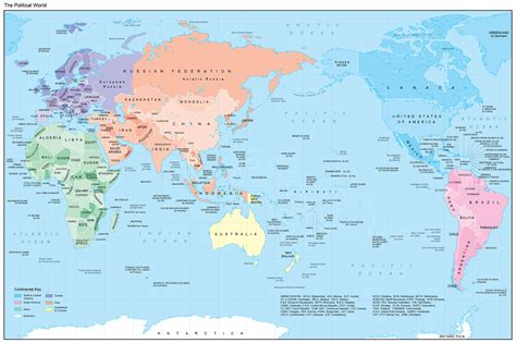 Политическая карта с границами 2024