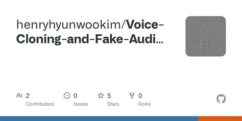 Voice Cloning And Fake Audio Detection VoiceCloningAndFakeAudioDetection Ipynb At Main
