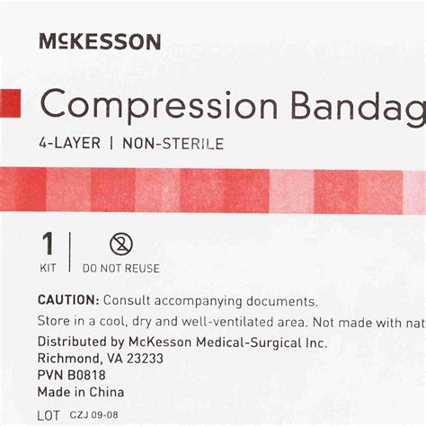 Mckesson Self Adherent Closure 4 Layer Compression Bandage System