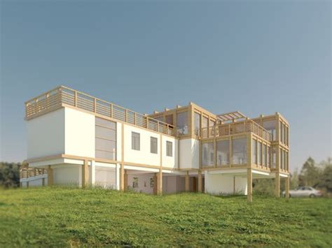 茶室建筑效果图 配图网