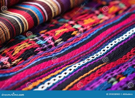 Handcrafted Indigenous Textile Closeup Stock Image Image Of Indigenous Generative 293038983