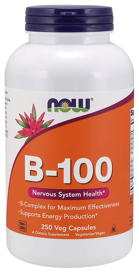 Now Supplements Vitamin B 100 Energy Production Nervous System