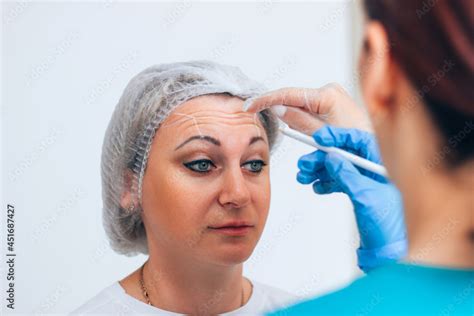 Training Of The Master Doctor Cosmetologist Practice Of Injection Of