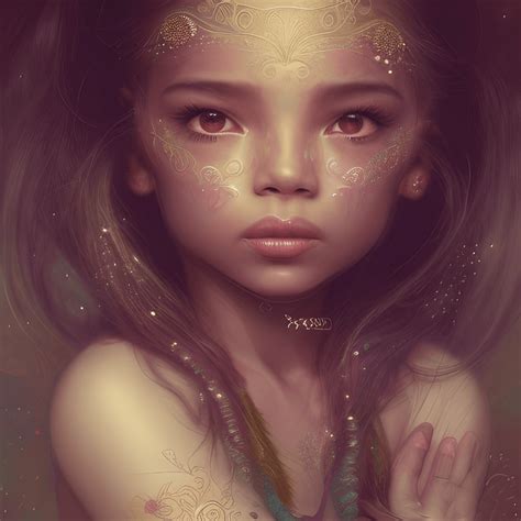 Beautiful Latina Girl Sneezing · Creative Fabrica