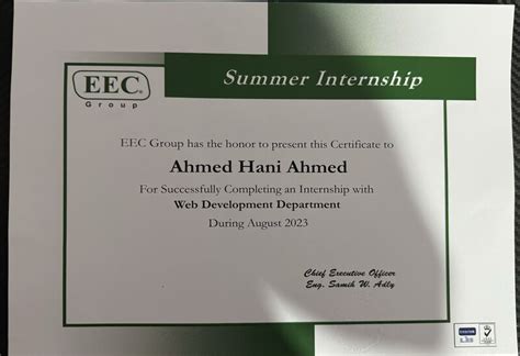 Ahmed Hani On Linkedin Internship Webdevelopment Skills Learning Careerdevelopment