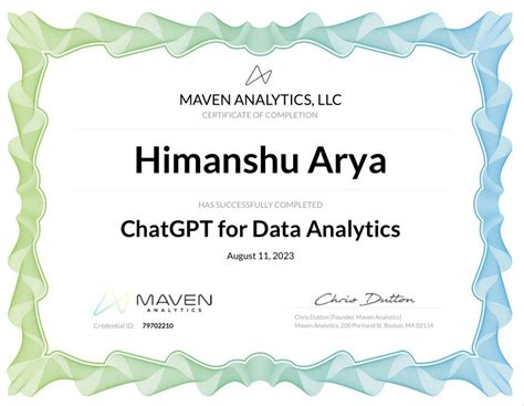 Himanshu Arya On Linkedin Dataanalytics Mavenanalytics Chatgpt Lifelonglearner