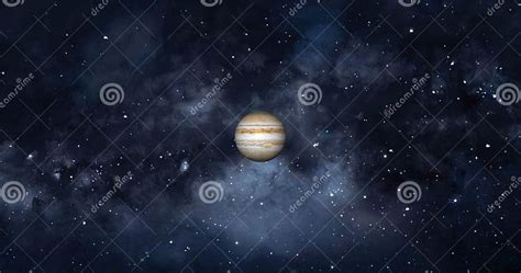 Júpiter Planet En El Espacio Con Una Colorida Noche Estrellada Vista