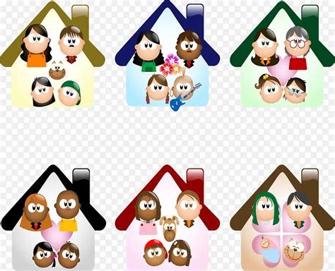 一家四口卡通人物矢量素材png图片素材下载图片编号10172470 Png素材网