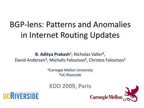 Ppt Bgp Lens Patterns And Anomalies In Internet Routing Updates Powerpoint Presentation Id