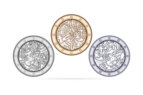 흰색에 고립 된 바다 아이콘이있는 낙서 포트 홀 보트 패들 웨이브와 해양 패턴 윤곽선 안티 스트레스 색칠을 설정합니다 벡터 스톡 일러스트 0명에 대한 스톡 벡터 아트 및